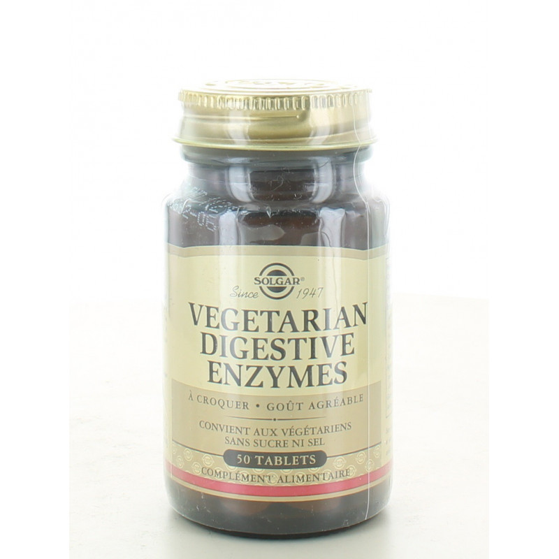 Solgar Vegetarian Digestive Enzymes 50 tablets|Univers Pharmacie