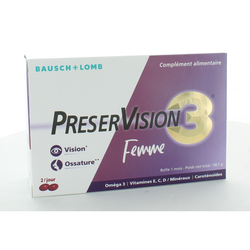 PreserVision 3 Femme 60 capsules|Univers Pharmacie