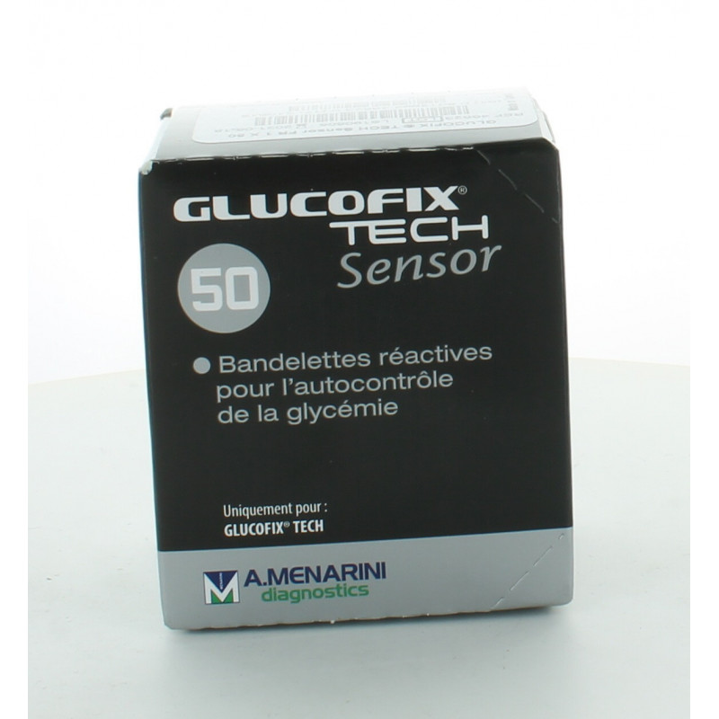 Glucofix Tech Sensor 50 Bandelettes|Univers Pharmacie