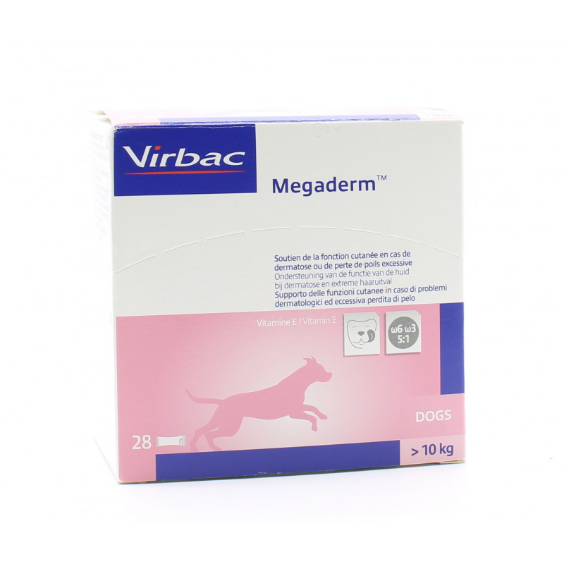 Virbac Megaderm Chien +10kg 28 doses|Univers Pharmacie