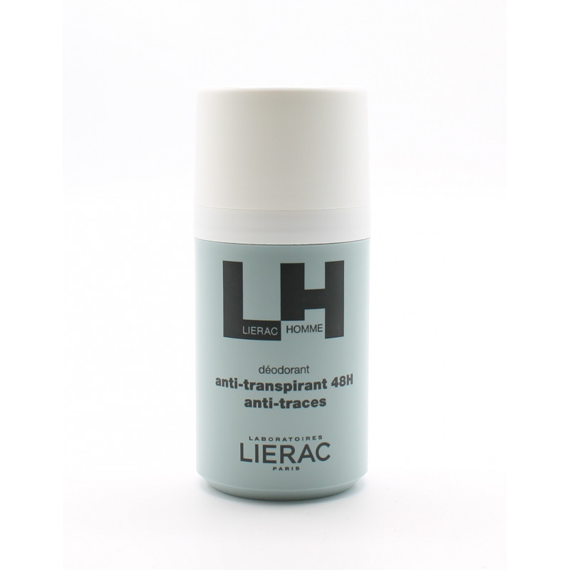 Lierac Homme Déodorant Anti-transpirant 48h Anti-traces 50ml