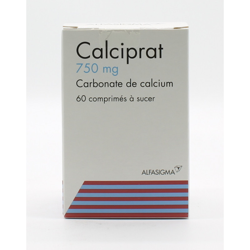 Calciprat 750mg 60 comprimés | Univers Pharmacie