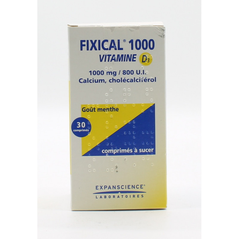 Fixical 1000 Vitamine D3 1000mg/800UI 90 comprimés
