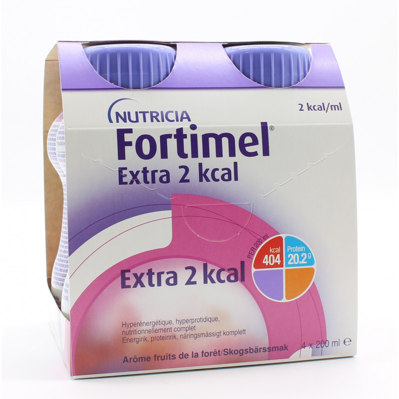 Nutricia Fortimel Extra 2kcal Arôme Fruits de la Forêt 4X200ml|Univers ...
