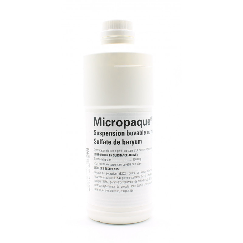 Micropaque Suspension Buvable ou Rectale 500ml | Univers Pharmacie