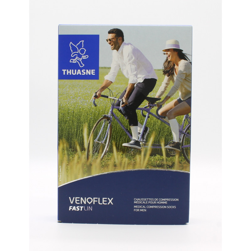 Thuasne Venoflex Fast Lin Chaussettes T2N Grège | Univers Pharmacie