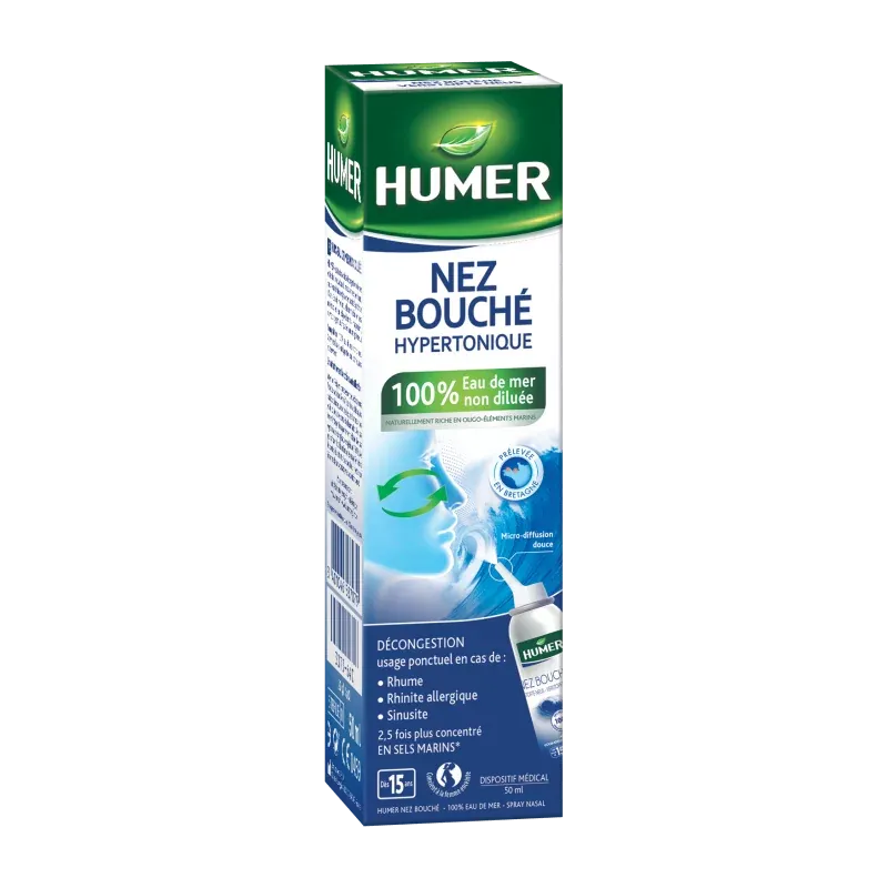 Humer Nez Bouché Hypertonique 50ml | Univers Pharmacie