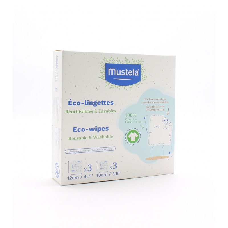 Mustela Eco-lingettes 2 formats X6 | Univers Pharmacie