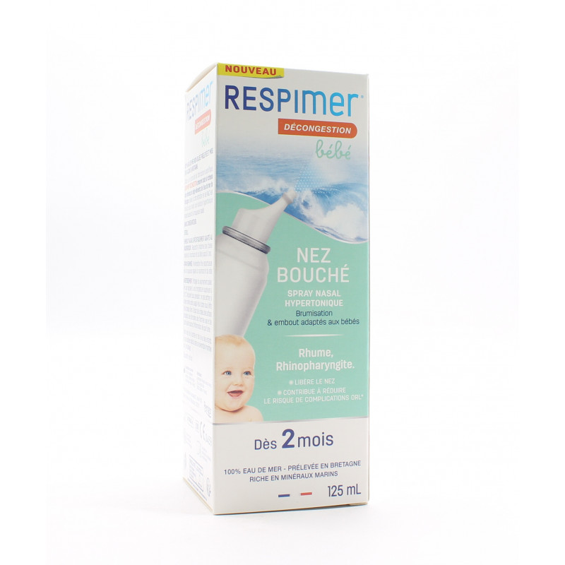 Respimer Décongestion Bébé Nez Bouché 125ml | Univers Pharmacie