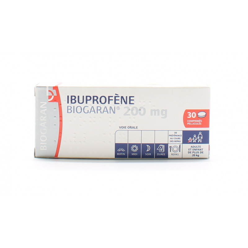 Ibuprofène Biogaran 200mg 30 comprimés | Univers Pharmacie