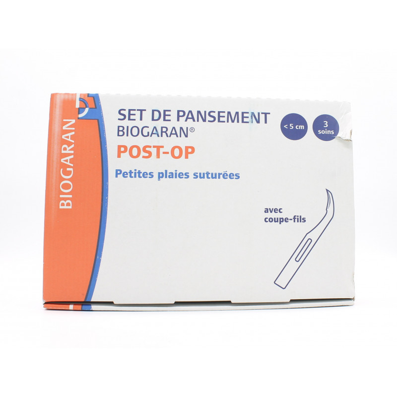 Biogaran Set de Pansement Po-op Petites Plaies Suturées 3 soins